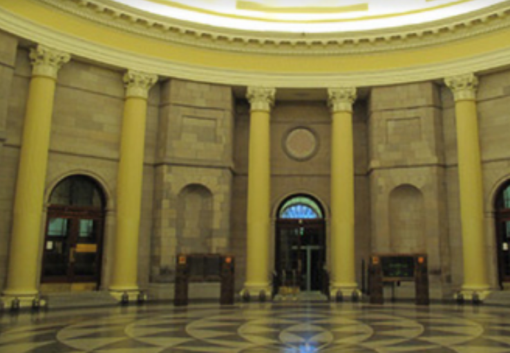 A Wreck in the Hall of the Four Courts, 1884 – Stories of the Four Courts